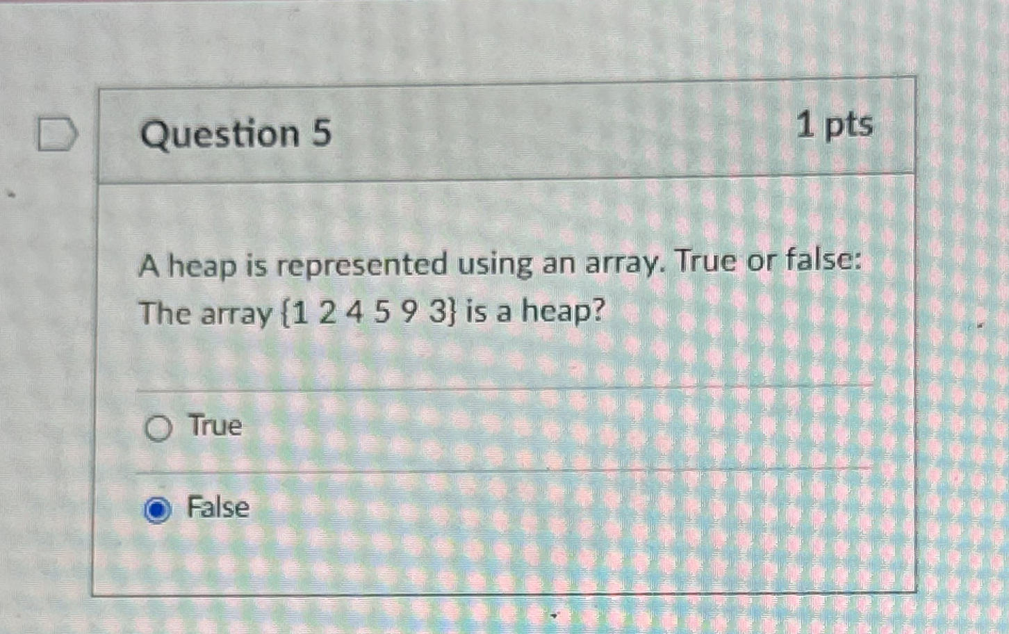 Solved Question 51 ﻿ptsA heap is represented using an array. | Chegg.com