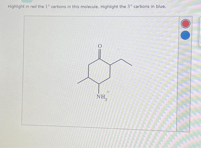 Solved Highlight In Red The 1∘ Carbons In This Molecule