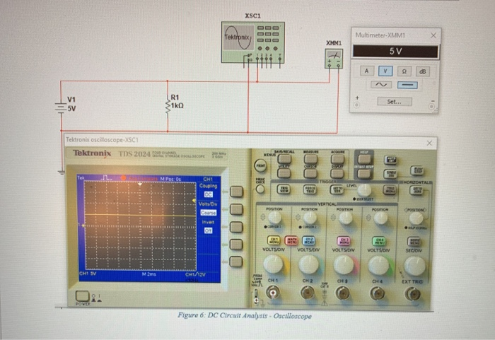 Solved XSC1 Tektronix Multimeter-XMMI 5V A ve B (R1 5V $160 | Chegg.com
