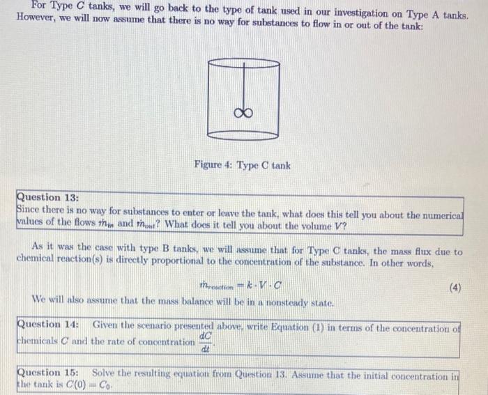 Solved For Type C tanks, we will go back to the type of tank | Chegg.com