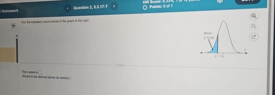 Solved HomeworkQuestion 2, 5.3.17-TFind the indicated | Chegg.com