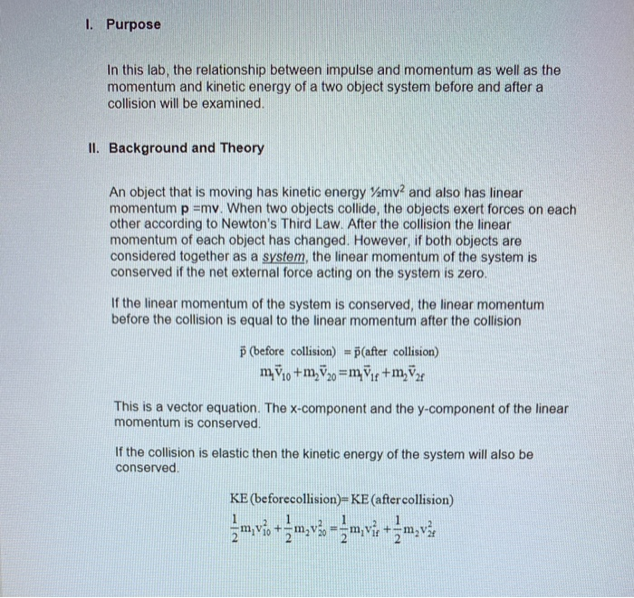 Solved 1. Purpose In this lab, the relationship between | Chegg.com