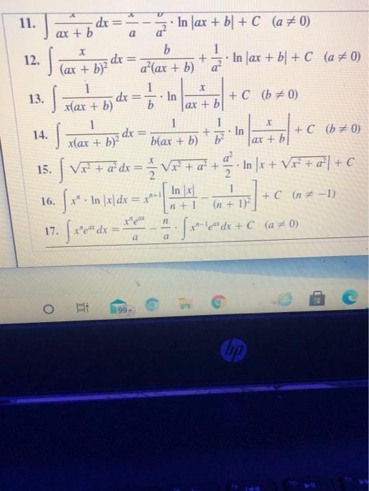 Solved Use the table of integrals, or a computer or | Chegg.com