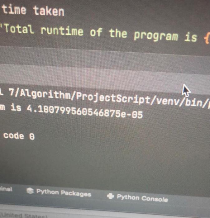 Solved I'm using python's time module to calculate the total | Chegg.com