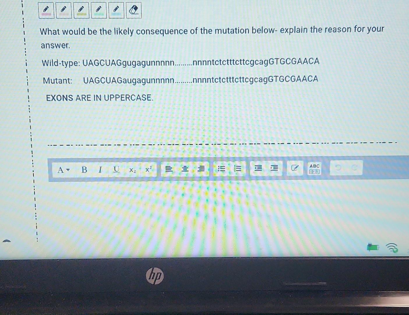 Solved What would be the likely consequence of the mutation | Chegg.com
