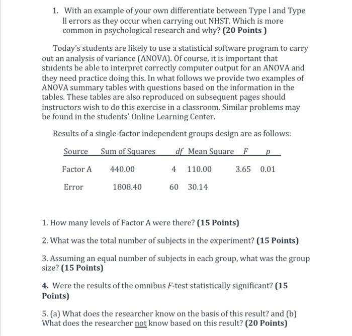 Solved 1. With an example of your own differentiate between | Chegg.com
