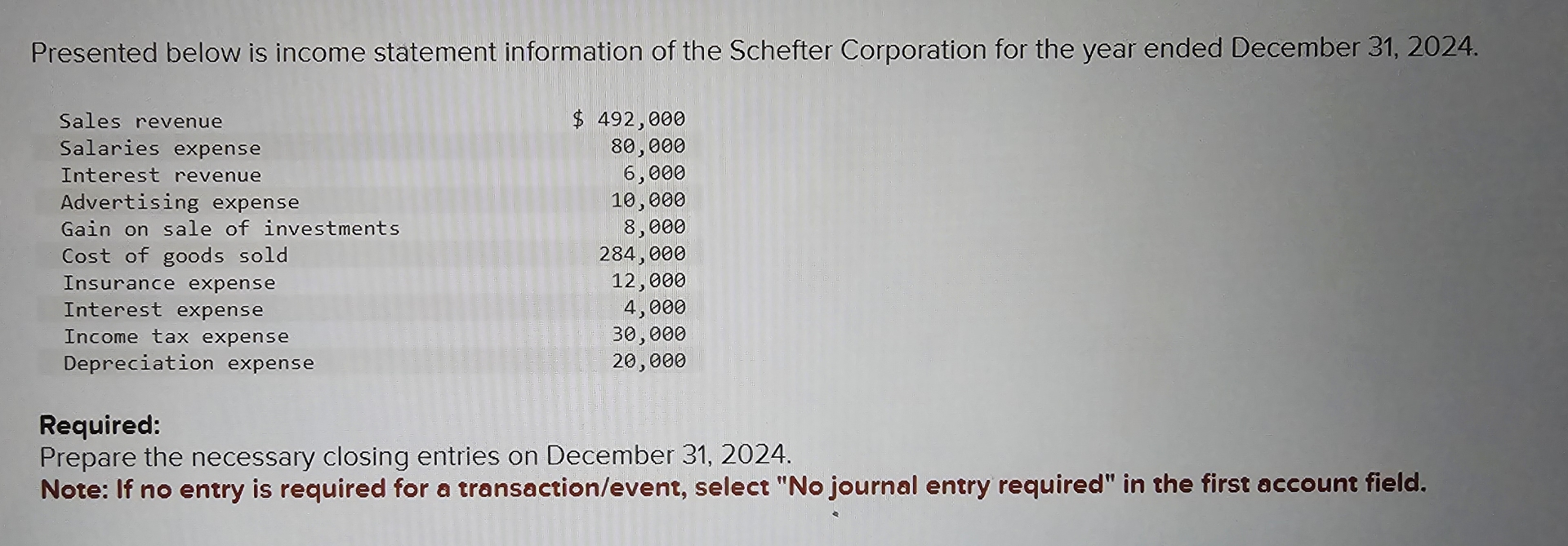 Solved Presented below is income statement information of | Chegg.com