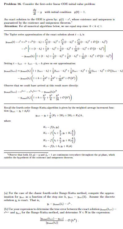 Solved Problem 16. ﻿Consider the: first-order linesar ODE | Chegg.com