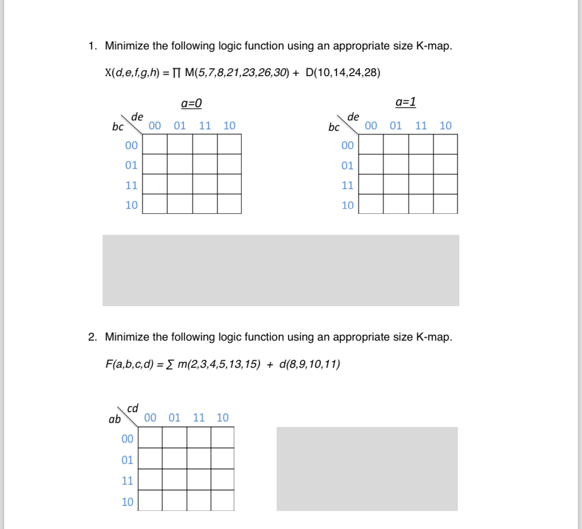 Solved Minimize the following logic function using an | Chegg.com Solved Minimize the following logic function using an | Chegg.com