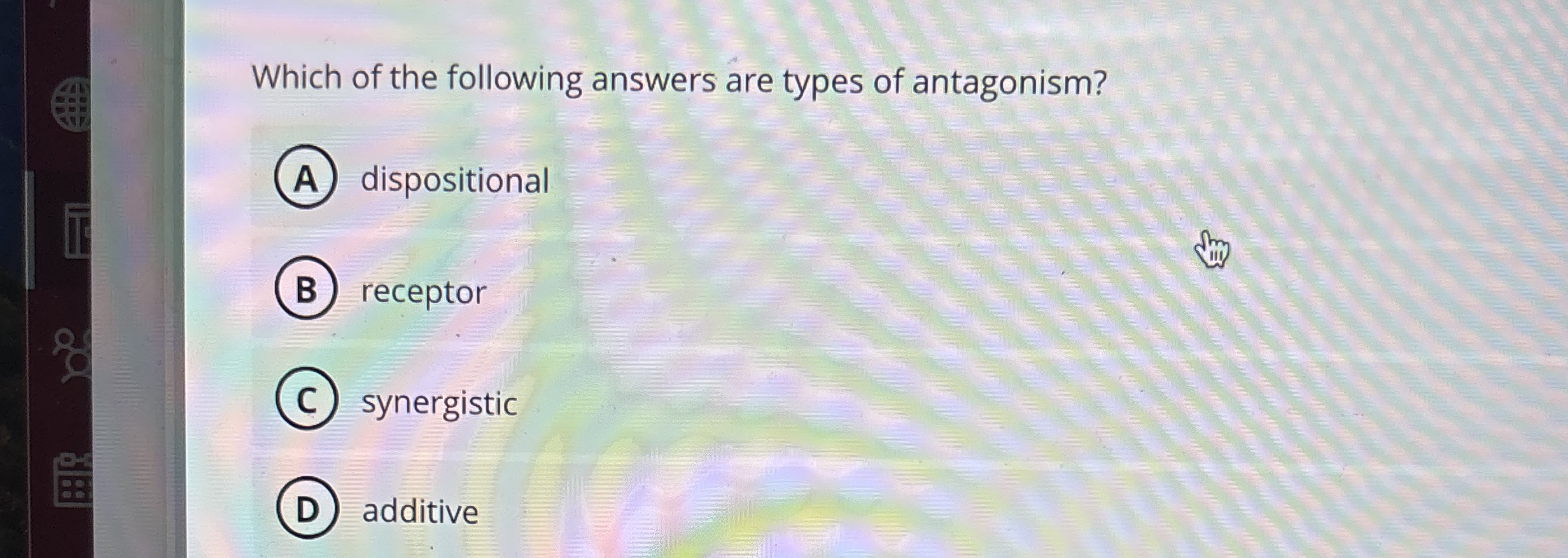 Which of the following answers are types of | Chegg.com