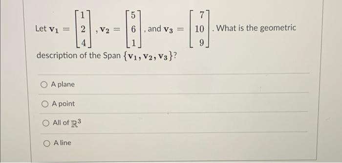Solved 7 10 Let vi What is the geometric 5 2 V2 6. and V3 4 | Chegg.com