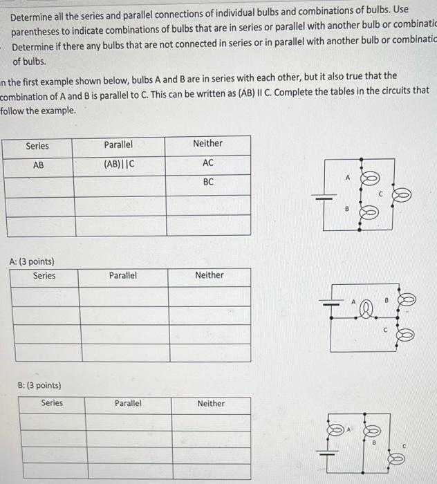 Solved Determine all the series and parallel connections of | Chegg.com