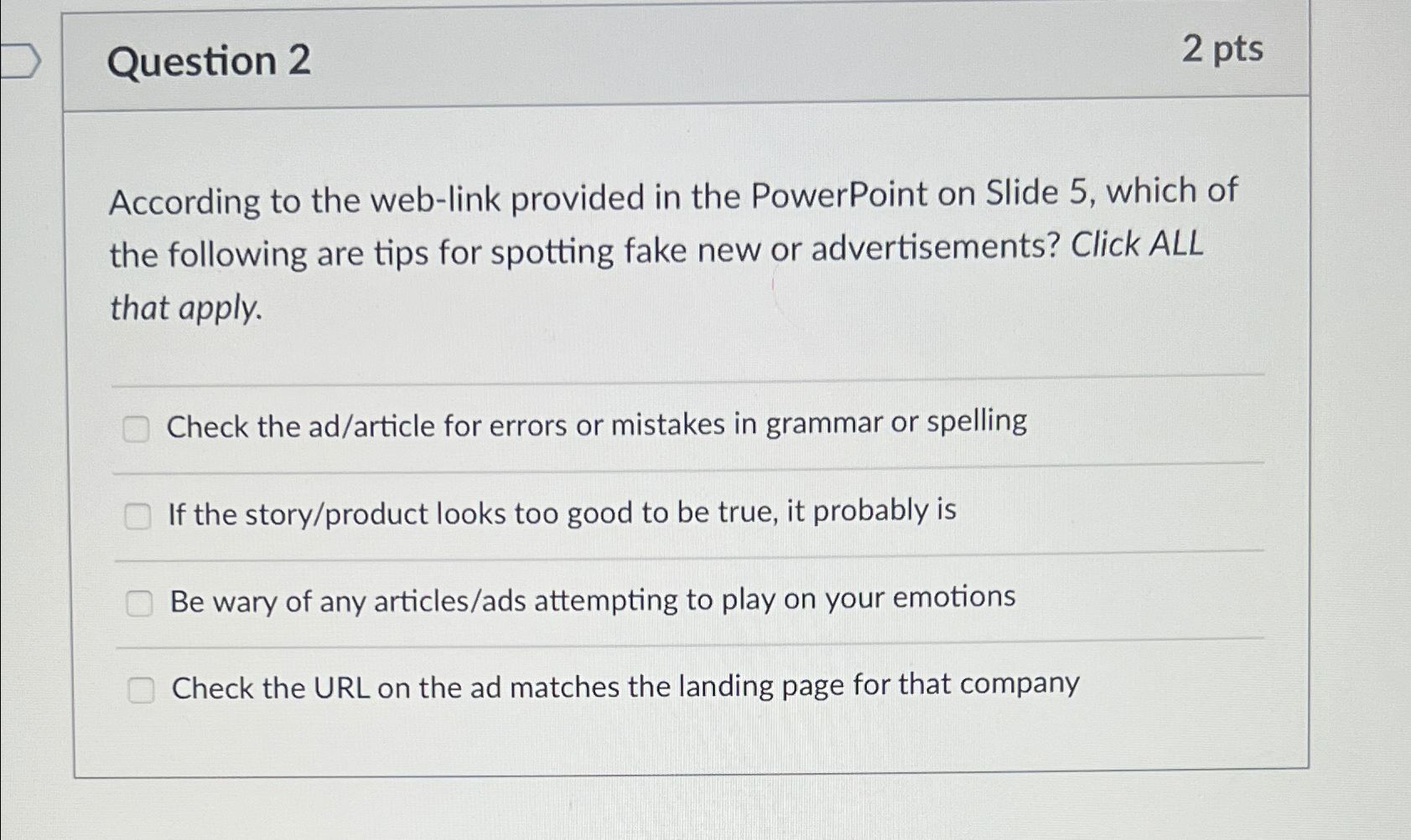 Solved Question 22 ﻿ptsAccording to the web-link provided in | Chegg.com