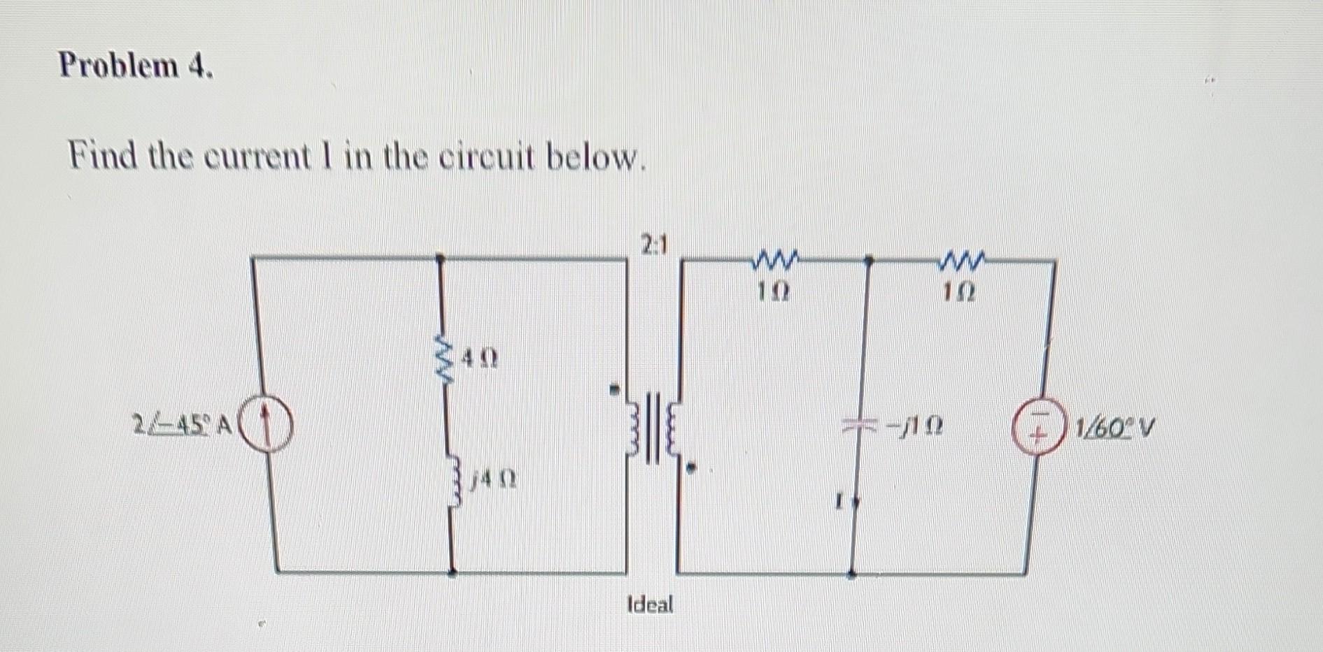 Solved Find the current 1 in the circuit below. | Chegg.com