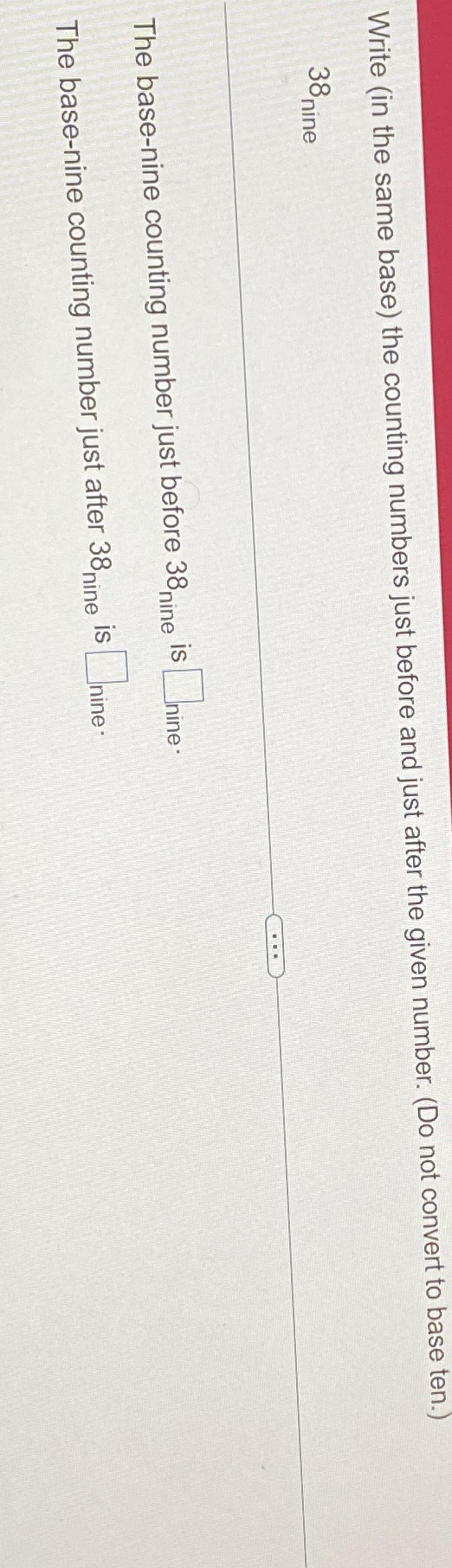 Solved Write (in the same base) ﻿the counting numbers just | Chegg.com