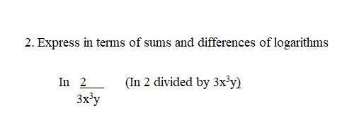 Solved Express in terms of sums and differences of | Chegg.com