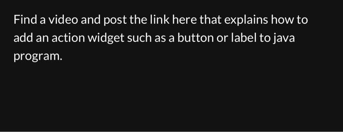 Solved Find a video and post the link here that explains how | Chegg.com