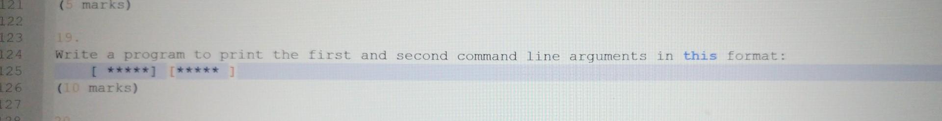 Solved Write a program to print the first and second command | Chegg.com