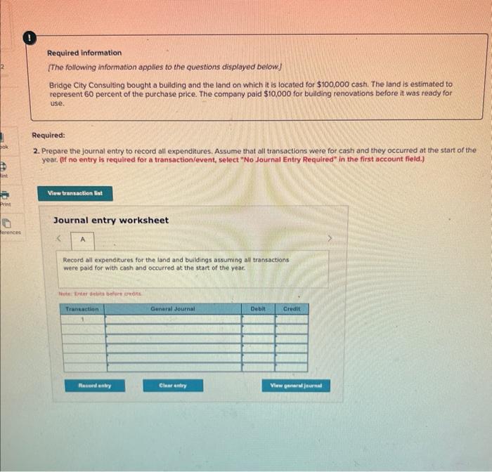 Solved bok int Print 0 erences Required information [The | Chegg.com