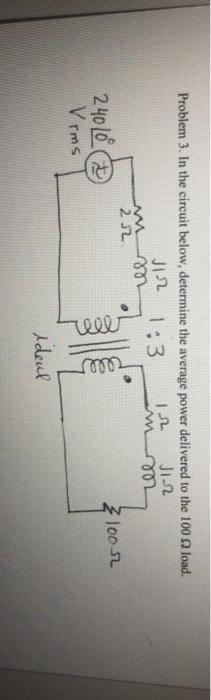 Solved 1.12 7 Problem 3. In the circuit below, determine the | Chegg.com