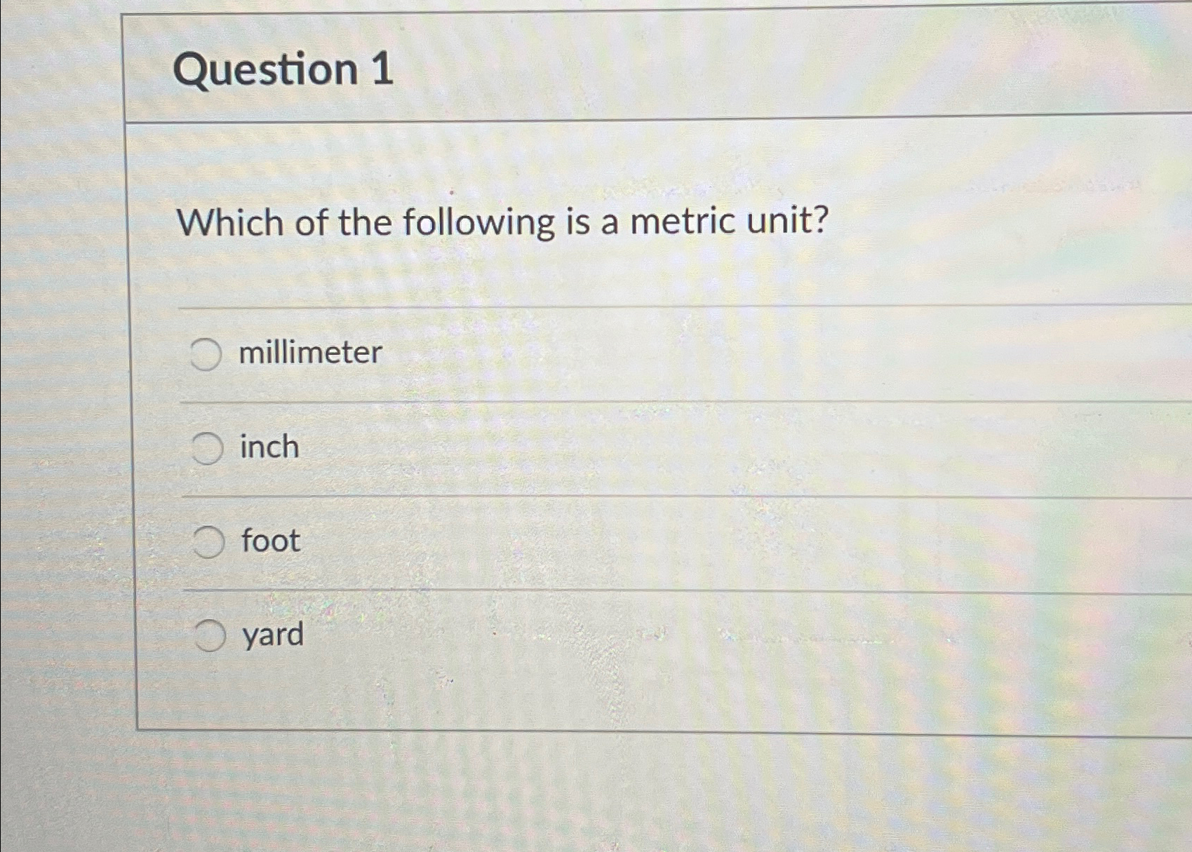 Solved Question 1Which of the following is a metric | Chegg.com
