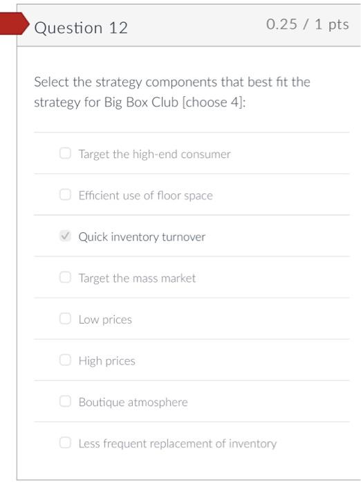 Solved \begin{tabular}{|l|l|l|} \hline & Big-Box Club Store | Chegg.com
