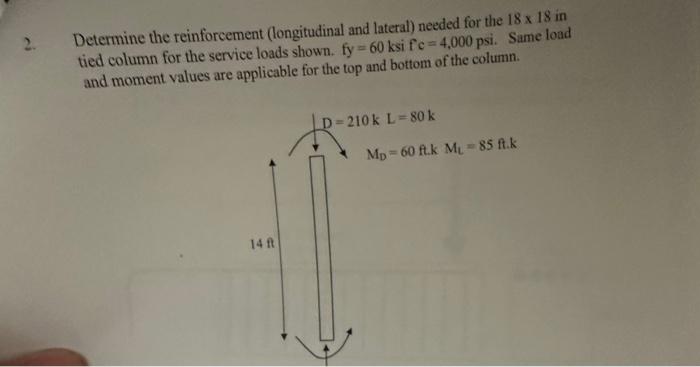Solved Determine the reinforcement (longitudinal and | Chegg.com