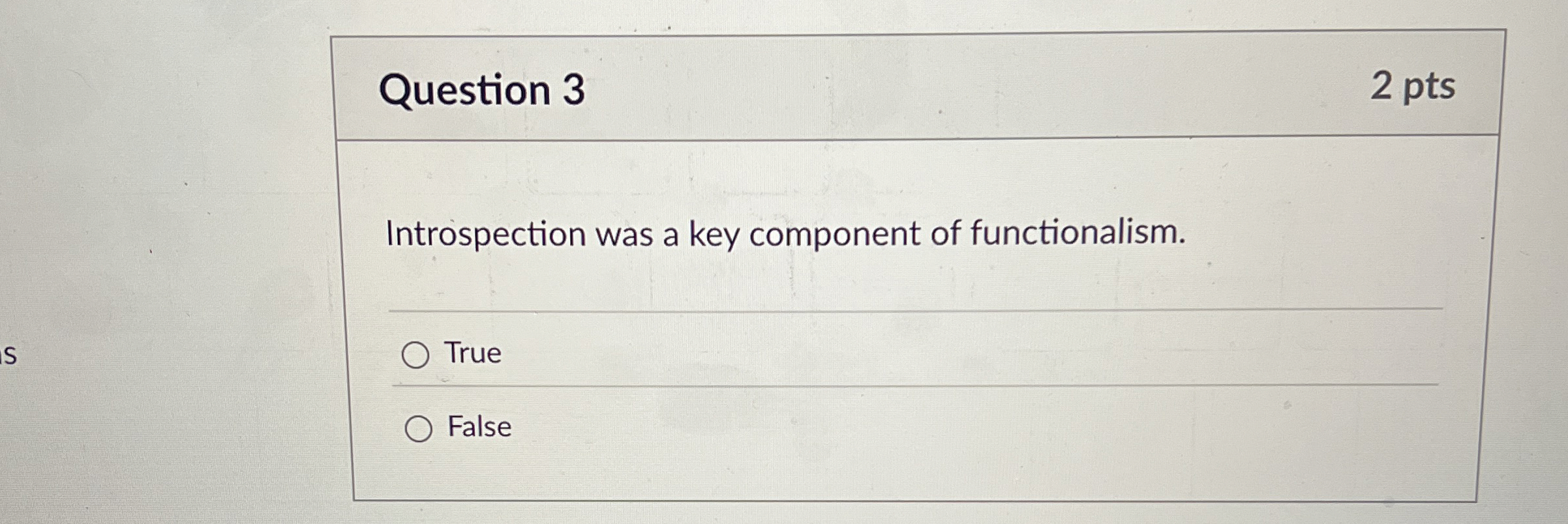 Solved Question 32 ﻿ptsIntrospection was a key component of | Chegg.com