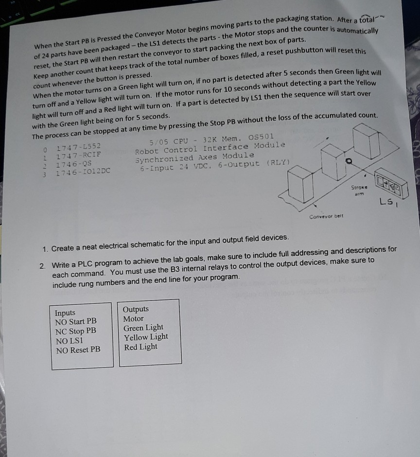 How can I create a PLC using Latch/unlatch? there are | Chegg.com