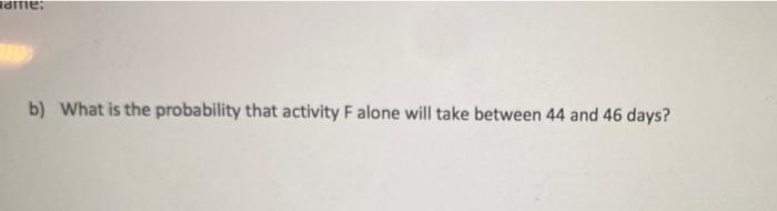 Solved Question 5 (8 marks) The following project has three | Chegg.com