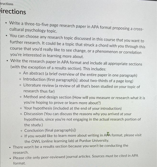 Solved Completing the assignment 5 ﻿pages with apa format | Chegg.com