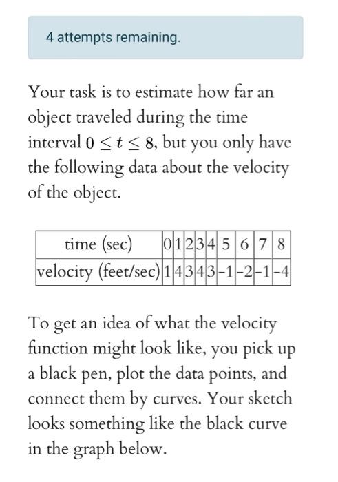 Solved Your task is to estimate how far an object traveled | Chegg.com