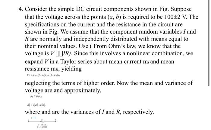 4. Consider the simple DC circuit components shown in | Chegg.com