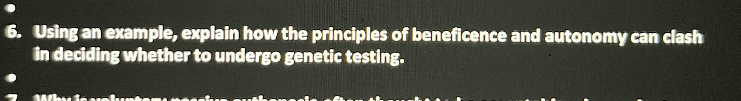 Using an example, explain how the principles of | Chegg.com