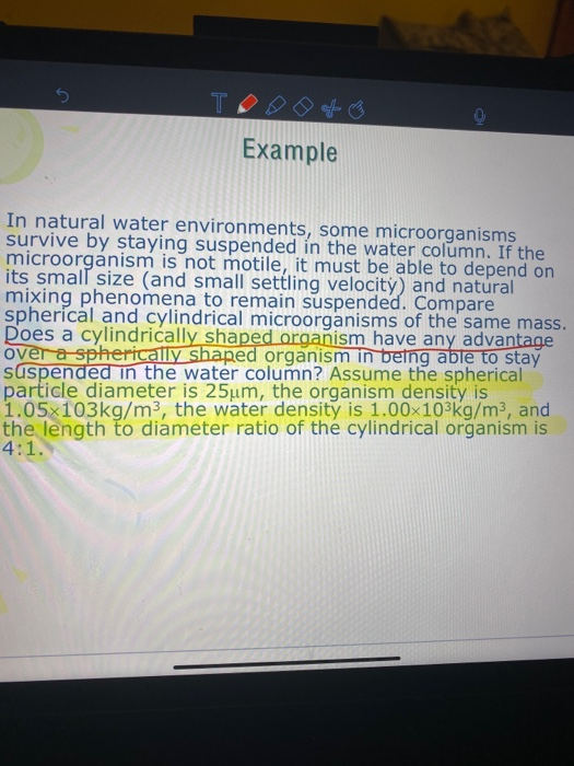 Solved TO Example In natural water environments, some | Chegg.com