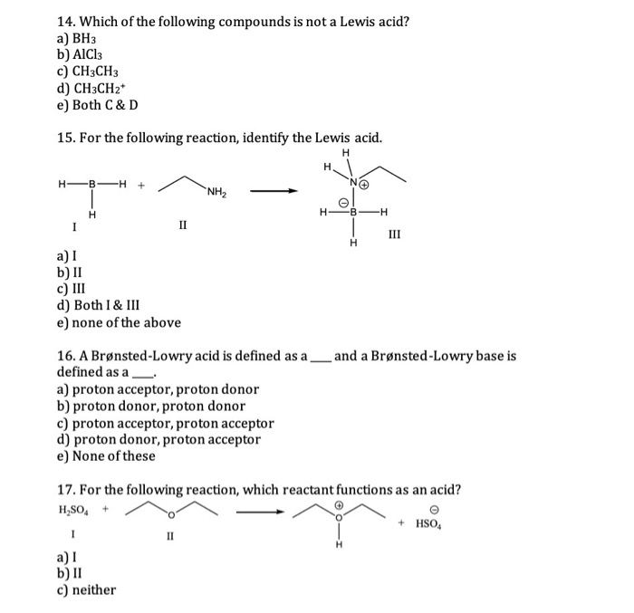 Solved 1. For the following reaction, which reactant | Chegg.com