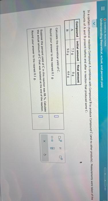 Solved n a certain chemical reaction Compound A combines | Chegg.com