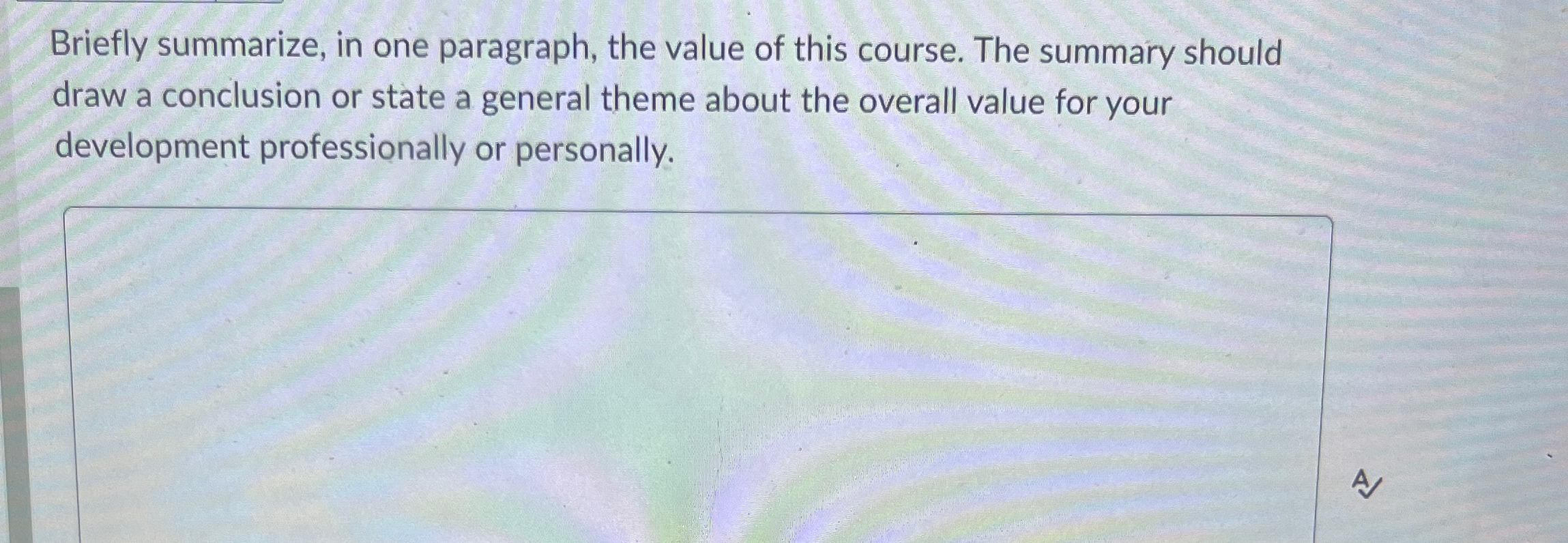 Solved Briefly summarize, in one paragraph, the value of | Chegg.com