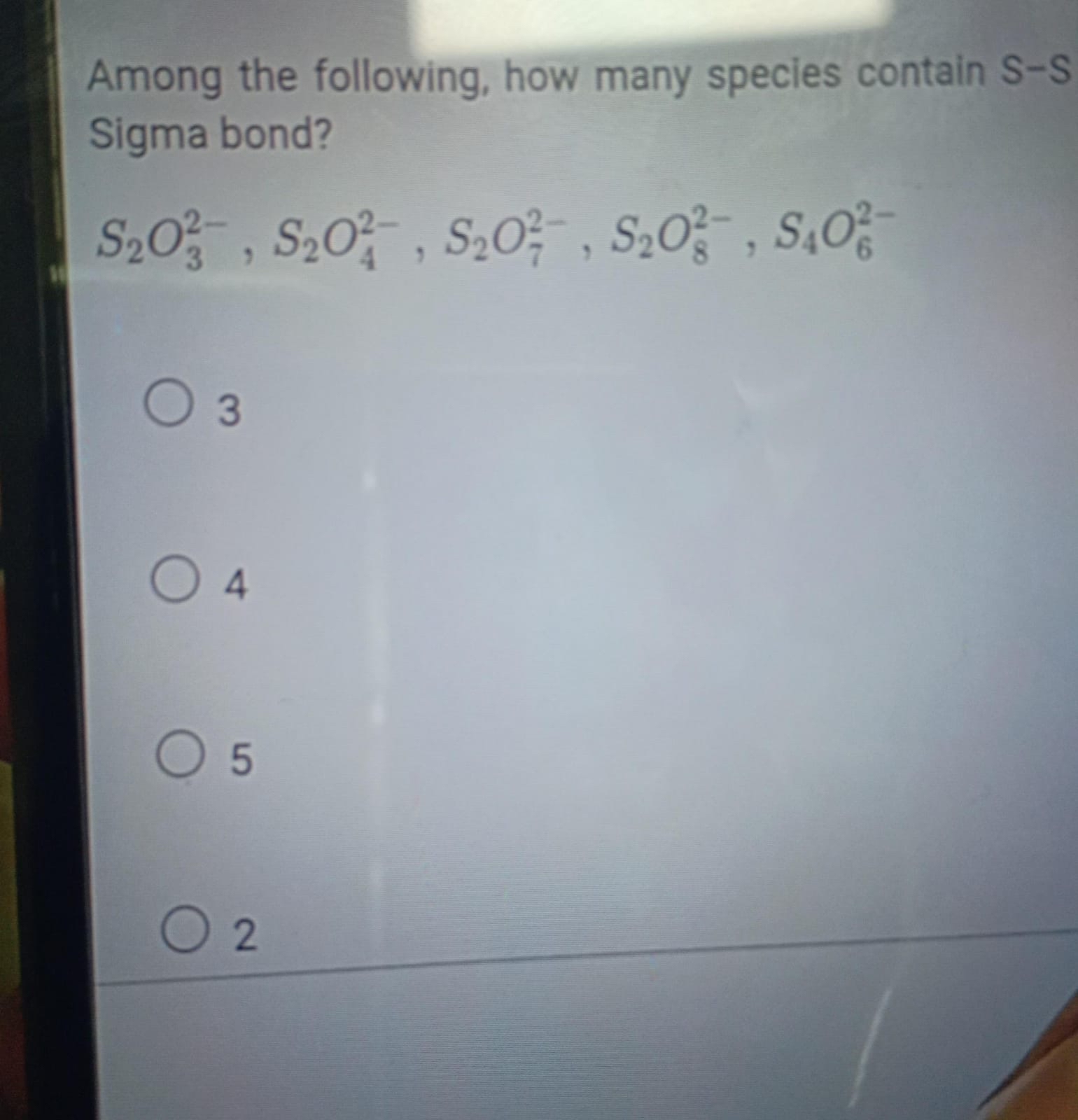 Solved Among the following, how many species contain | Chegg.com
