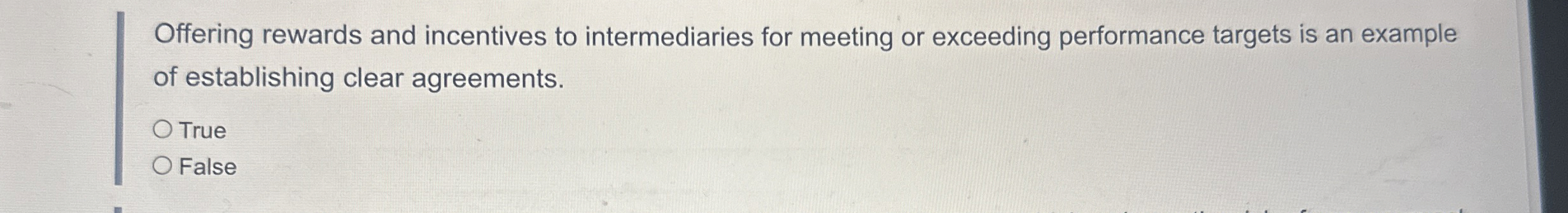 Solved Offering rewards and incentives to intermediaries for | Chegg.com