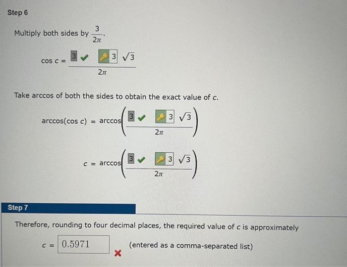 Solved Find the value(s) of c guaranteed by the Mean Value | Chegg.com
