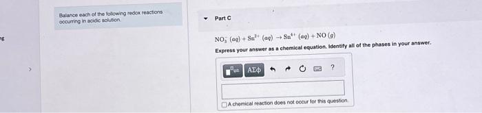 Solved Balance each of the following redex reactions | Chegg.com