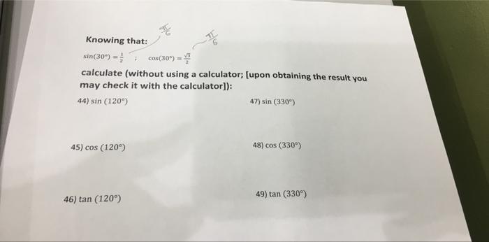 Solved Calculate (without using a calculator; (upon | Chegg.com