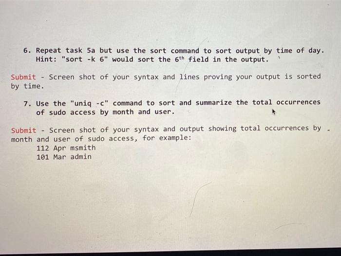Solved - Linux Parsing and Regular Expressions This exercise | Chegg.com