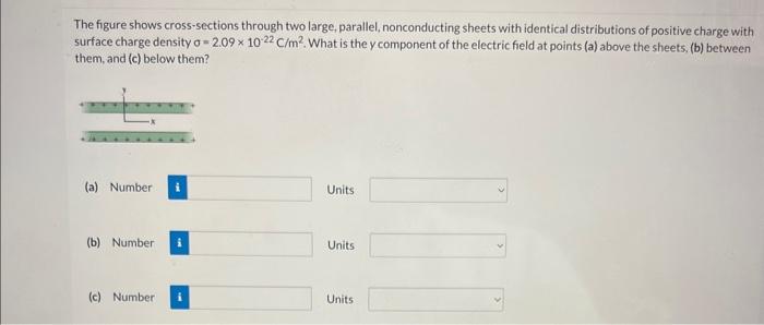Solved The figure shows cross-sections through two large, | Chegg.com