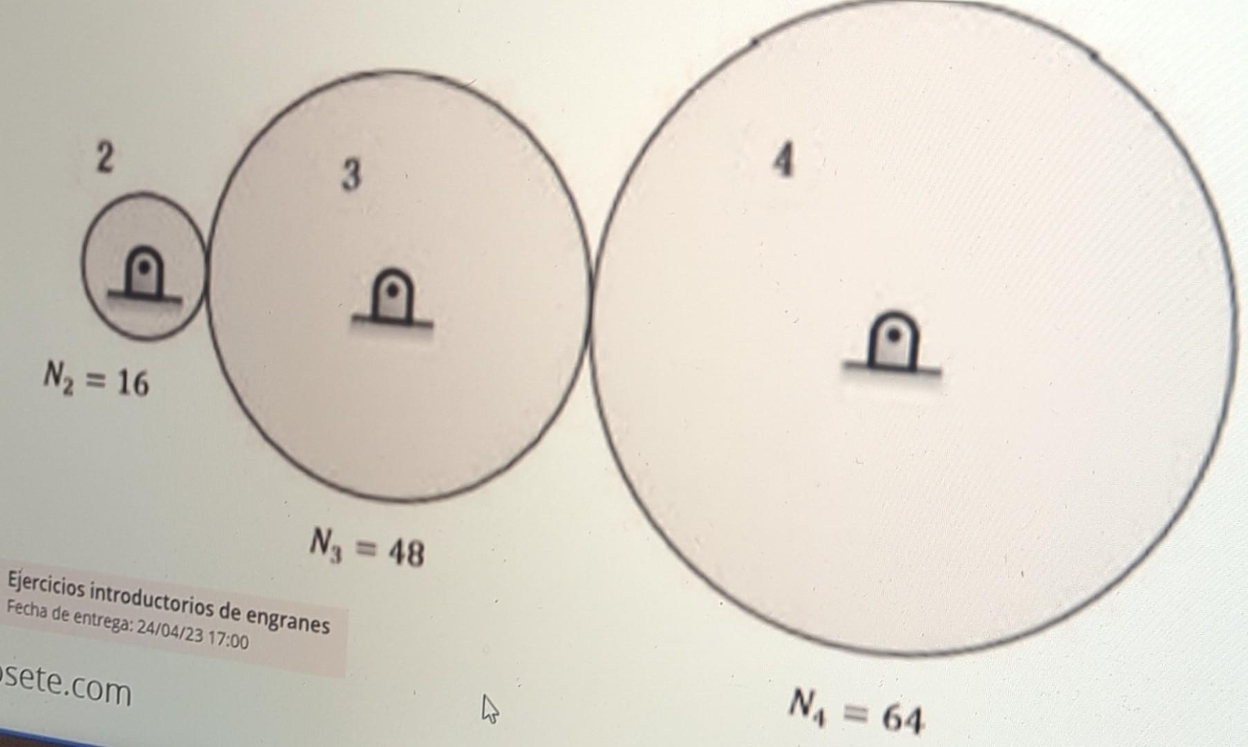 Solved determine the speed and direction of rotation of gear | Chegg.com