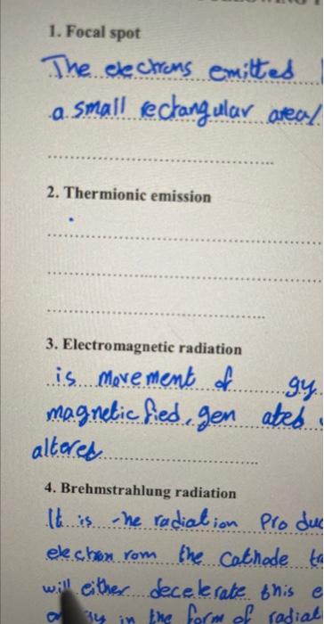Solved 3. Electromagnetic radiation is movement of gy | Chegg.com