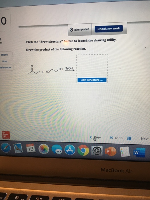 Solved 3 attempts left Check my work Click the "draw | Chegg.com