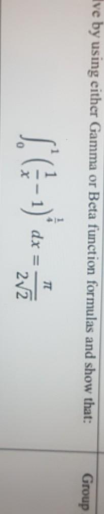 Solved Ive by using either Gamma or Beta function formulas | Chegg.com