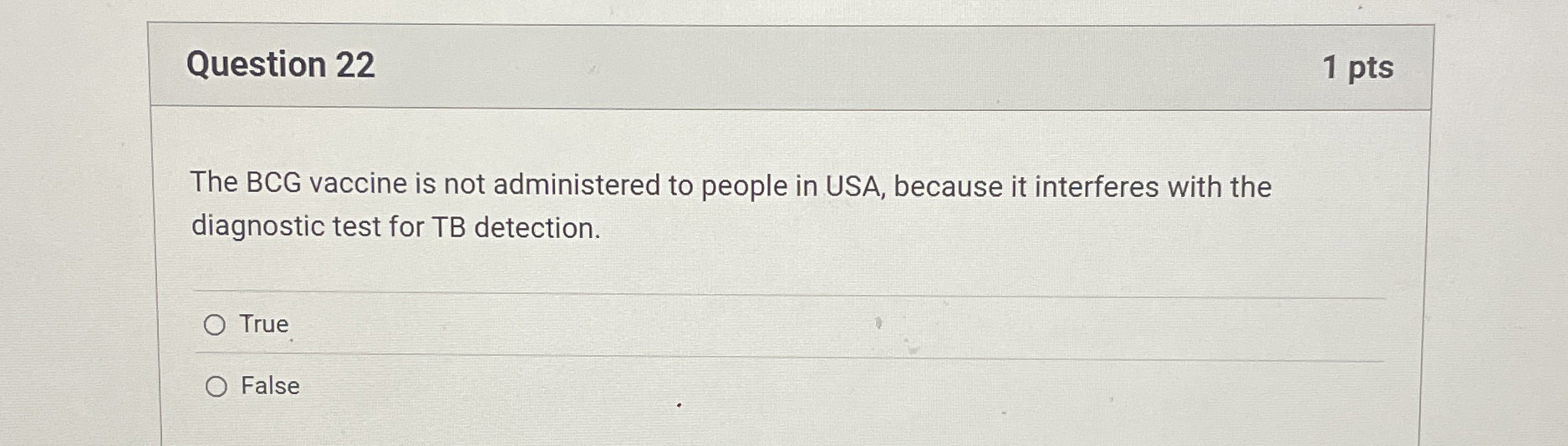 Solved Question 22The BCG vaccine is not administered to | Chegg.com